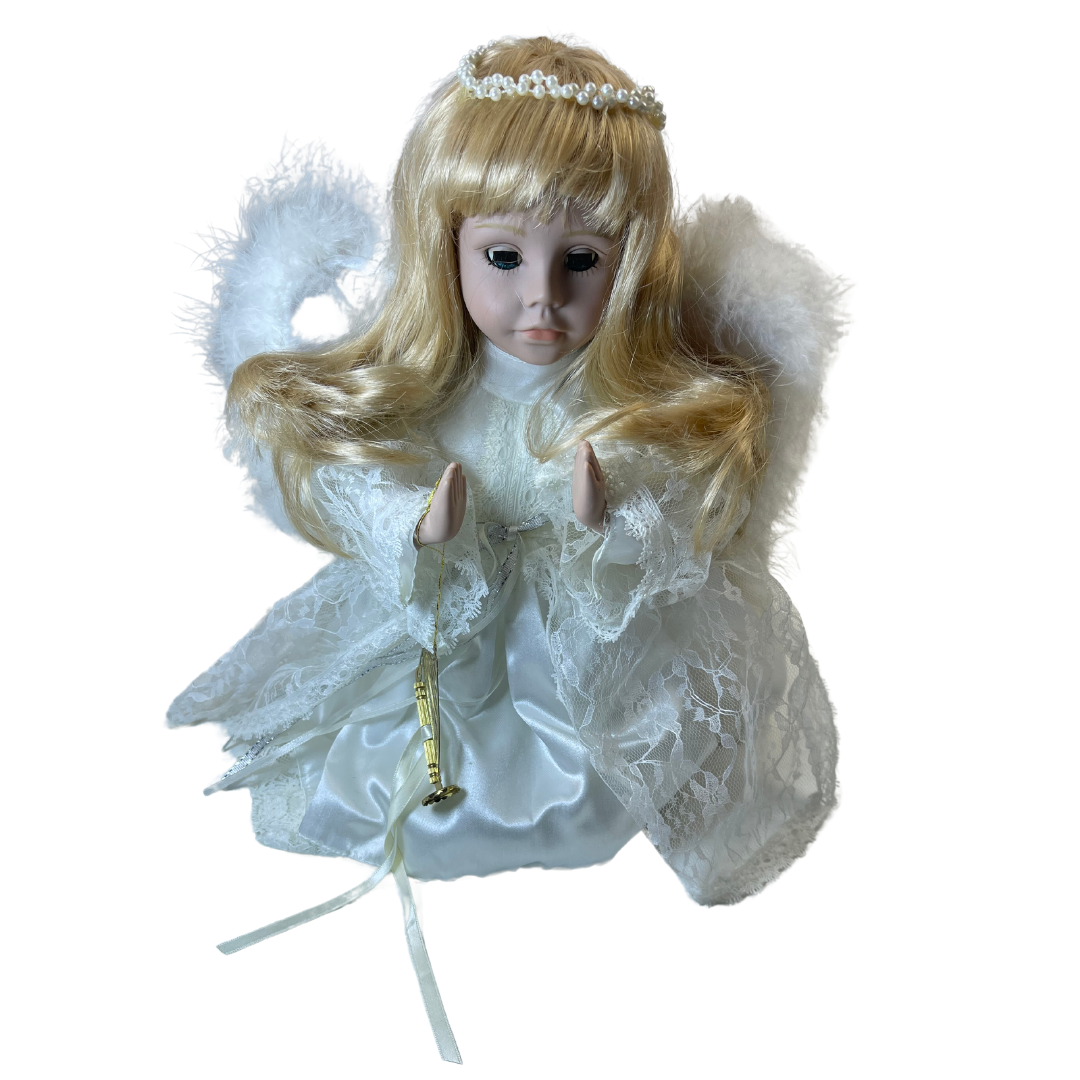 Estate- Plastic Praying Doll Angel Kneeling Doll – Buy585.com